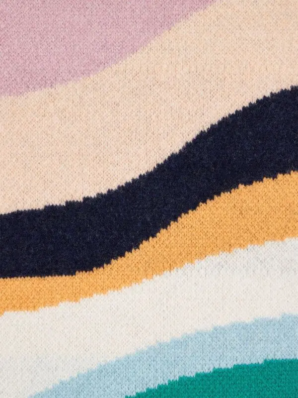 Paul Smith Stripe-pattern Lambs Wool Scarf