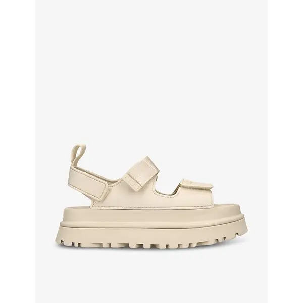UGG Goldenglow Woven Platform Sandals - Beige