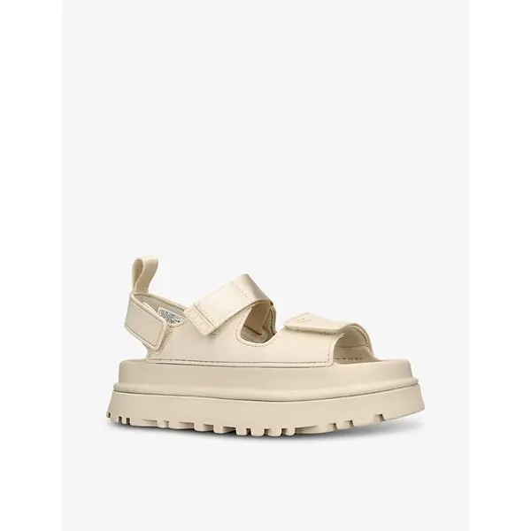 UGG Goldenglow Woven Platform Sandals - Beige