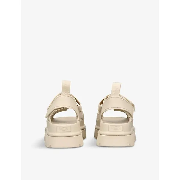 UGG Goldenglow Woven Platform Sandals - Beige