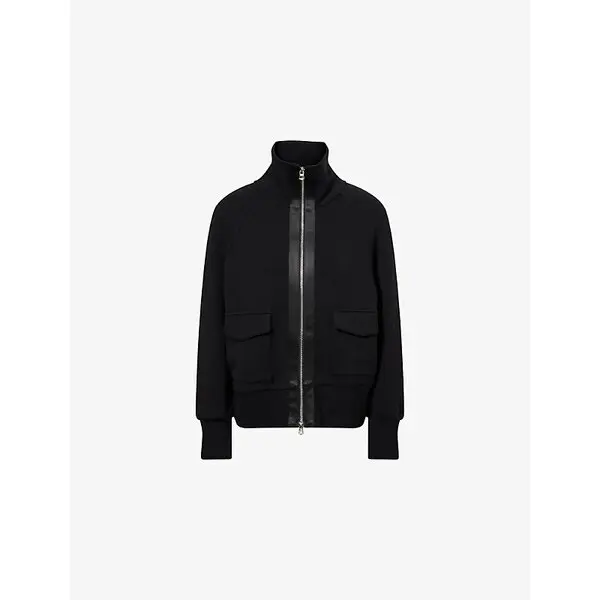 Varley Roxbury Sateen-trimmed Jacket - Black