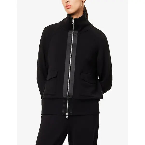 Varley Roxbury Sateen-trimmed Jacket - Black