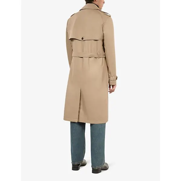 The Kooples Double-breasted Cotton Trench Coat