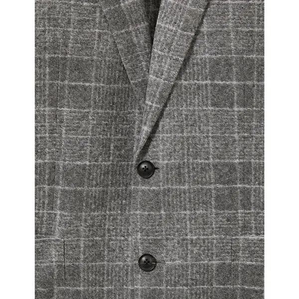 REISS Feel Check-print Woven Blazer