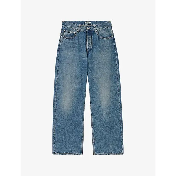 Sandro Straight-leg Relaxed-fit Jeans - Bleus