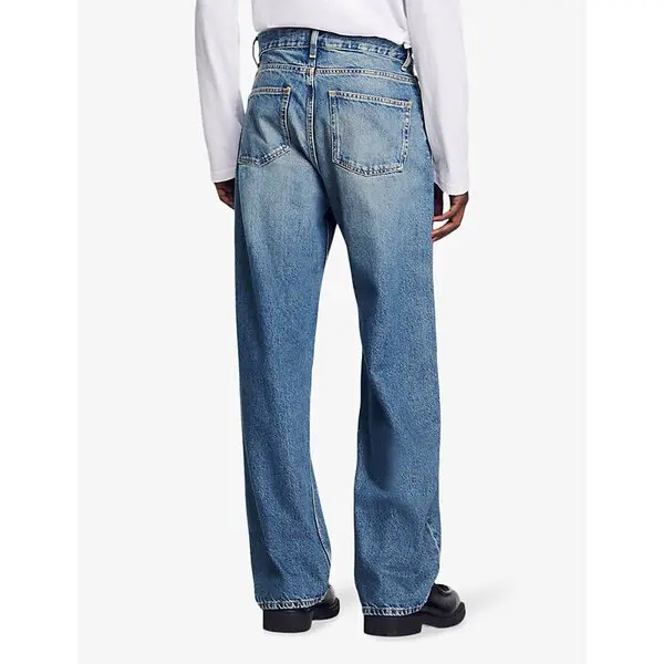 Sandro Straight-leg Relaxed-fit Jeans - Bleus