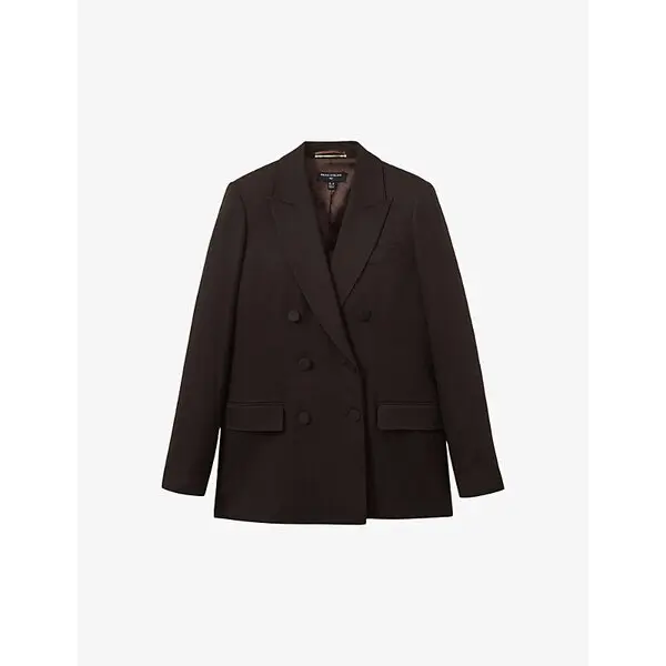 REISS X Atelier Lena Double-breasted Wool-blend Suit Jacket