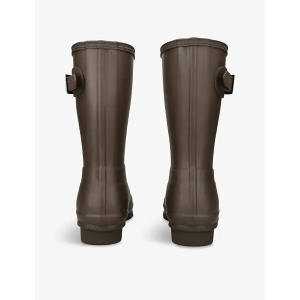 Hunter Original Short Rubber Wellington Boots - Dark Brown