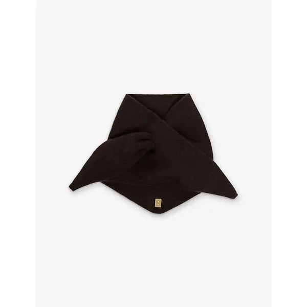 Sandro Stripe Wool And Cashmere Scarf - Brown
