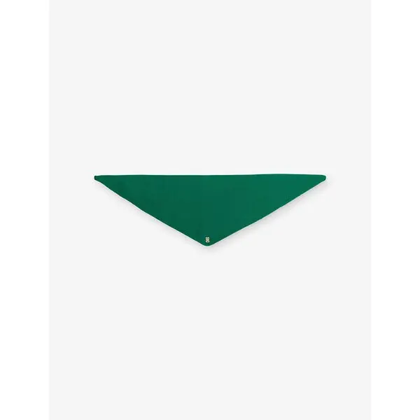 Sandro Stripe Wool And Cashmere Scarf - Green