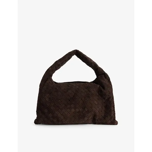 Bottega Veneta Medium Suede Shoulder Bag - Fondant-m Brass