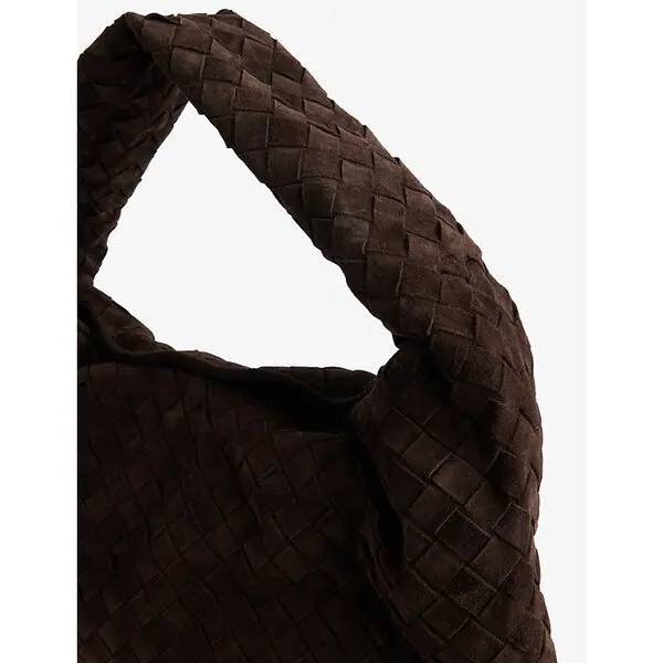 Bottega Veneta Medium Suede Shoulder Bag - Fondant-m Brass