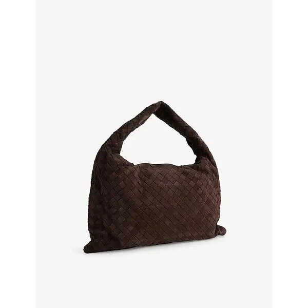 Bottega Veneta Medium Suede Shoulder Bag - Fondant-m Brass