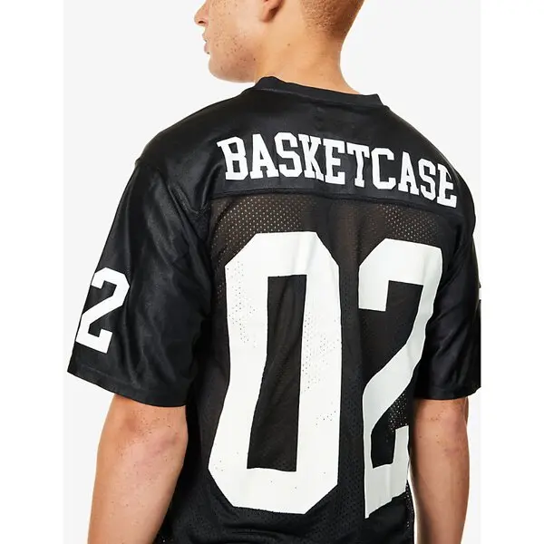 Basketcase Football 02 Perforated-Jersey T-Shirt In Black - 45 