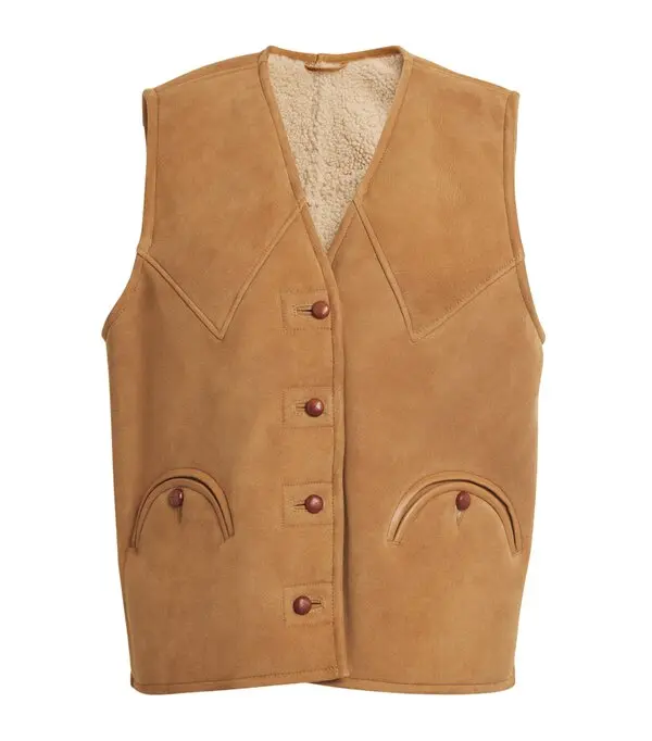 BLAZÉ MILANO Shearling Tatoosh Gilet