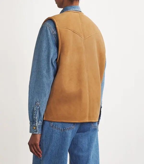 BLAZÉ MILANO Shearling Tatoosh Gilet