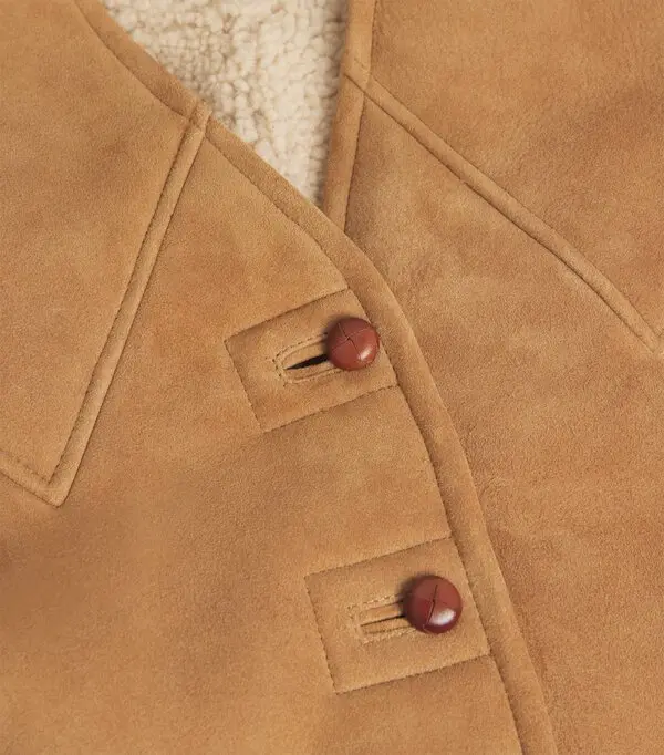 BLAZÉ MILANO Shearling Tatoosh Gilet