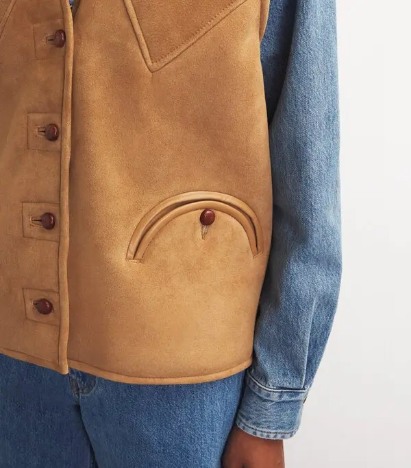 BLAZÉ MILANO Shearling Tatoosh Gilet