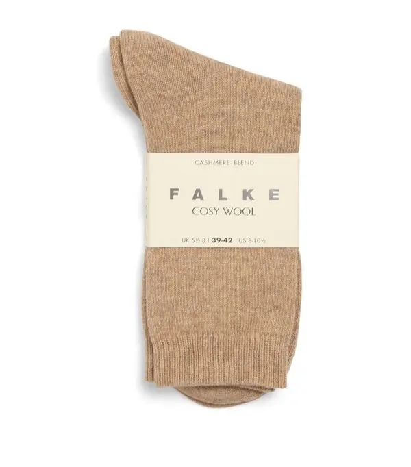 Falke Wool-blend Cosy Socks - Beige