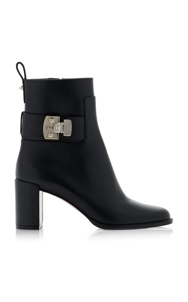 CHRISTIAN LOUBOUTIN Booty Lock 70mm Leather Ankle Boots