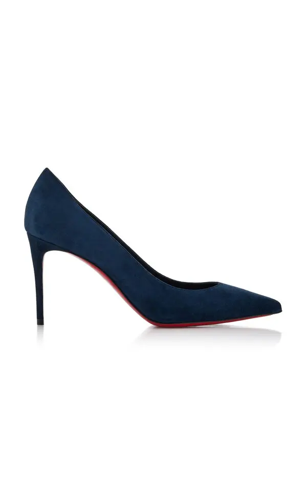 CHRISTIAN LOUBOUTIN Kate 85mm Veau Velours Pumps - Blue