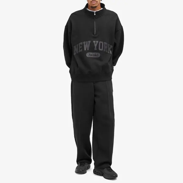 AWAKE NY Script Quarter Zip Sweatshirt