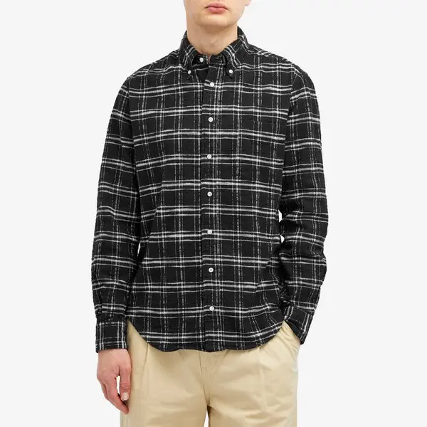Gitman Bros Button Down Slub Twill Check Shirt