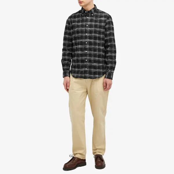 Gitman Bros Button Down Slub Twill Check Shirt