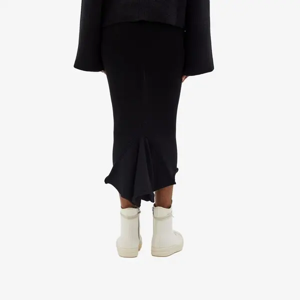 Rick Owens Calf Dauphine Maxi Skirt