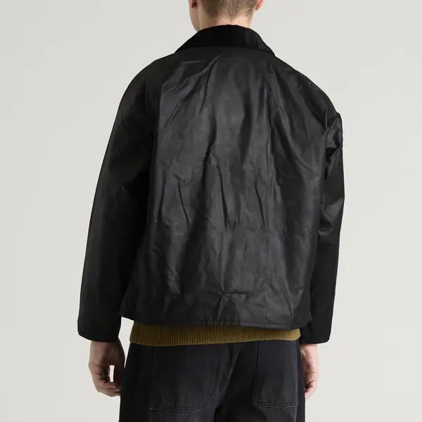 Barbour Os Transport Wax Jacket - Black