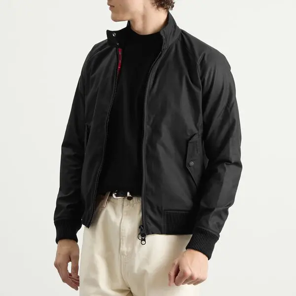 Barbour X Baracuta Porton Wax Jacket - Black | Editorialist