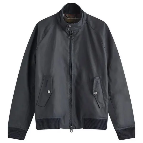 Barbour X Baracuta Porton Wax Jacket In Navy - 25% Off | Editorialist