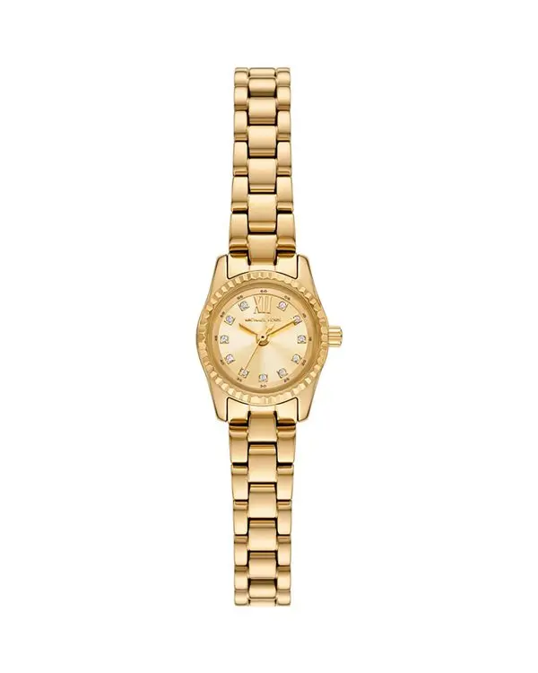 Michael Kors Lexington Three Hand Stainless Steel Watch - Gold