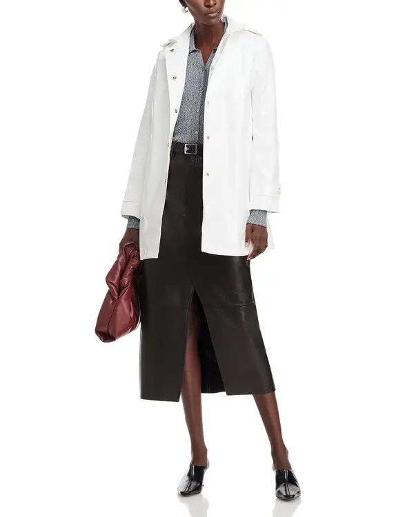 Jane Post Iconic Princess Rain Slicker Coat - White