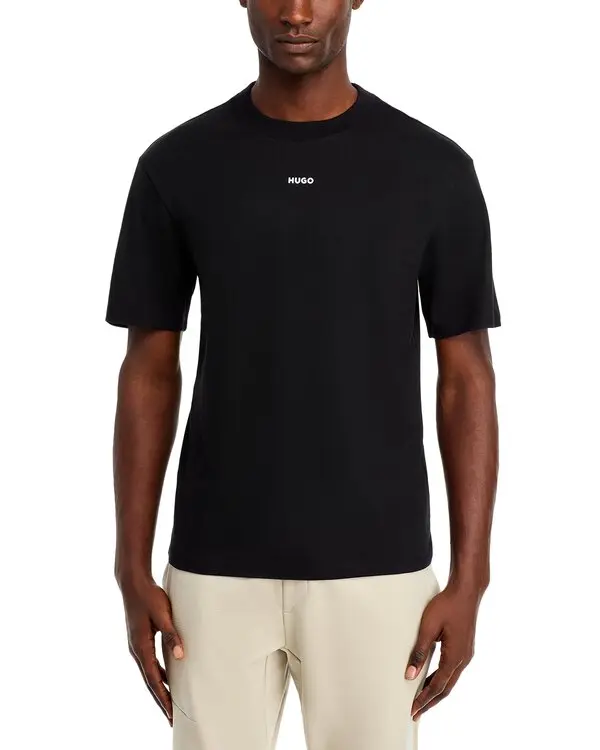 Hugo Dapolino Logo Print Tee - Black