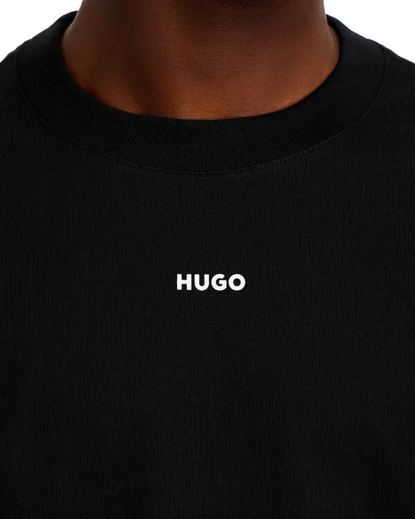 Hugo Dapolino Logo Print Tee - Black