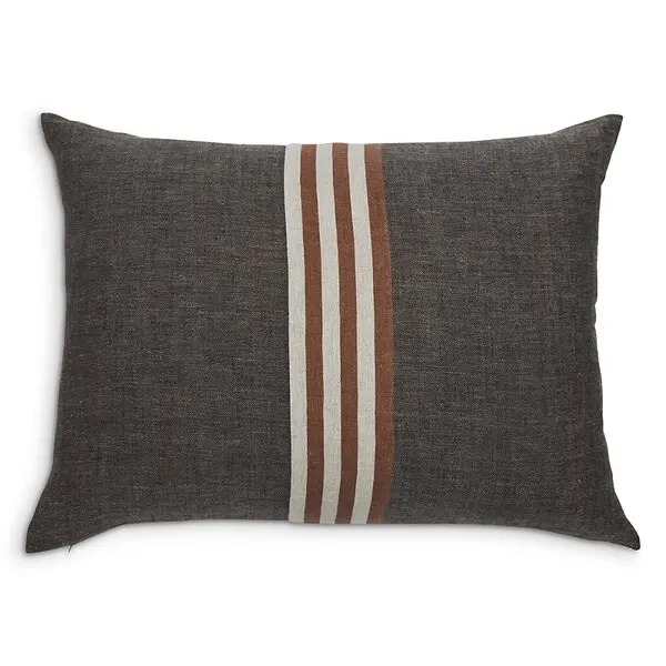 POM POM AT HOME Benny Striped Big Decorative Pillow, 28 X 36 - Grey