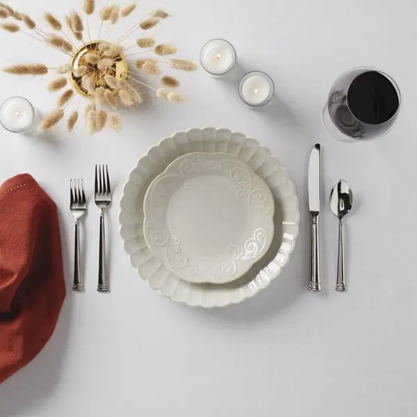 LENOX French Perle Dinner Plate, Set Of 4