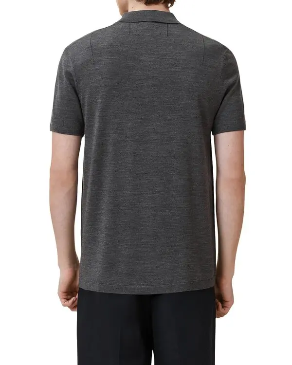 ALLSAINTS Mode Merino Wool Polo Shirt - Monument Grey