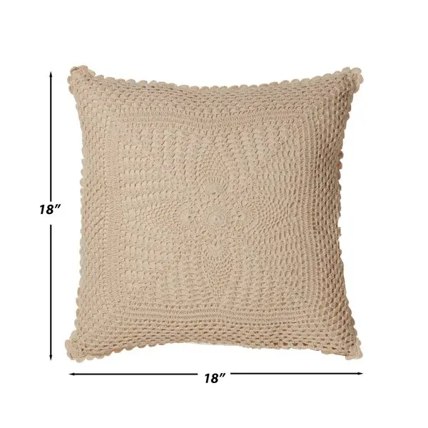 ROSELLI Esme Crocheted Pillow