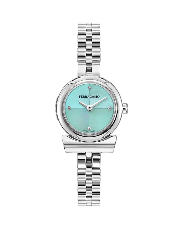 FERRAGAMO Gancini Watch, 22.5mm - Blue/silver
