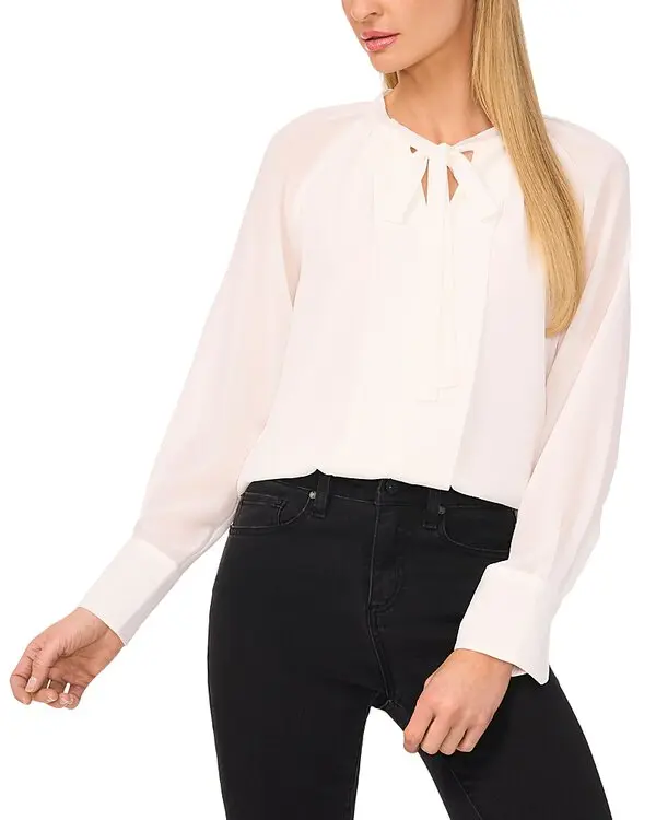 CECE DUPRAZ Tie Neck Top