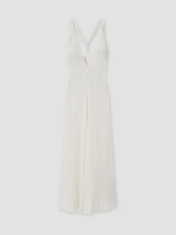 Significant Other Crinkle-satin Maxi Dress - Ivory