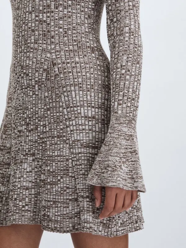 slim fit dress slacks Meshki ANNA Flare Sleeve Knit Dress – Clutch main image 0