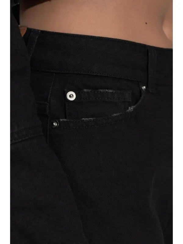 HALFBOY Tapered Denim Jeans - Black