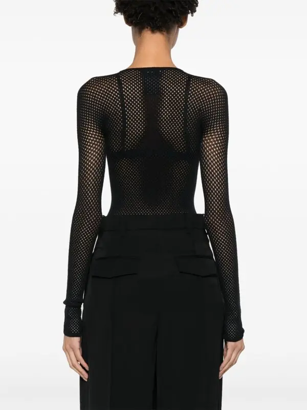 Wardrobe.NYC X Rhw Web Bodysuit - Black