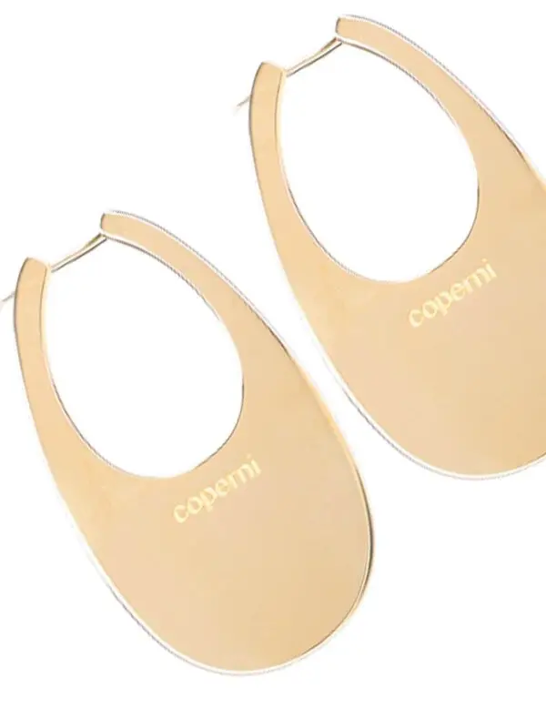 Coperni Large Swipe Earrings - Gold