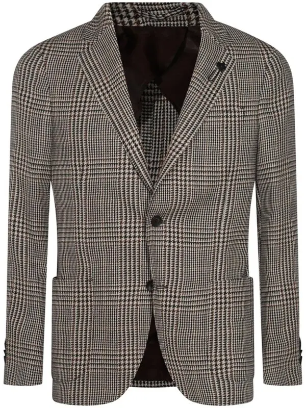 LARDINI Check-pattern Blazer