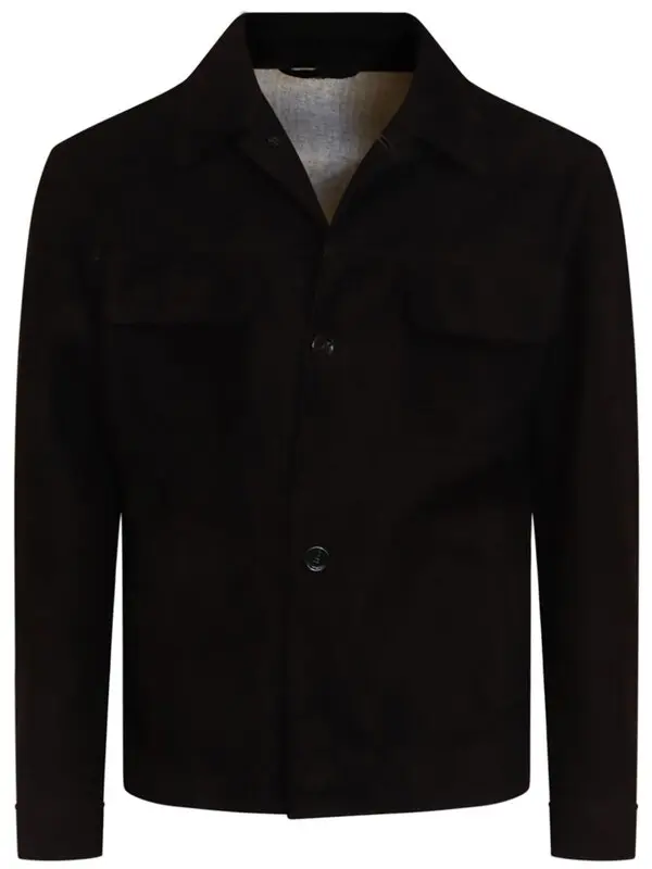 LARDINI Suede Shirt Jacket