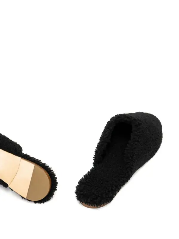 Sleeper Shearling Slippers - Black